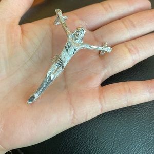 Element Shine | Jewelry | Sterling Silver Jesus Crucifix Cross Large ...